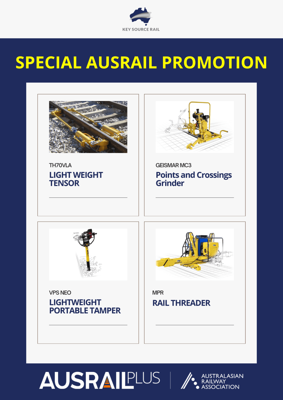 AUSRAIL SPECIAL PROMOTION - Key Source Rail